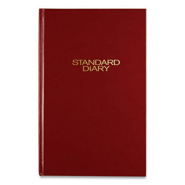 "Standard Diary Daily Diary, 2023 Edition, Wide/Legal Rule, Red Cover ...