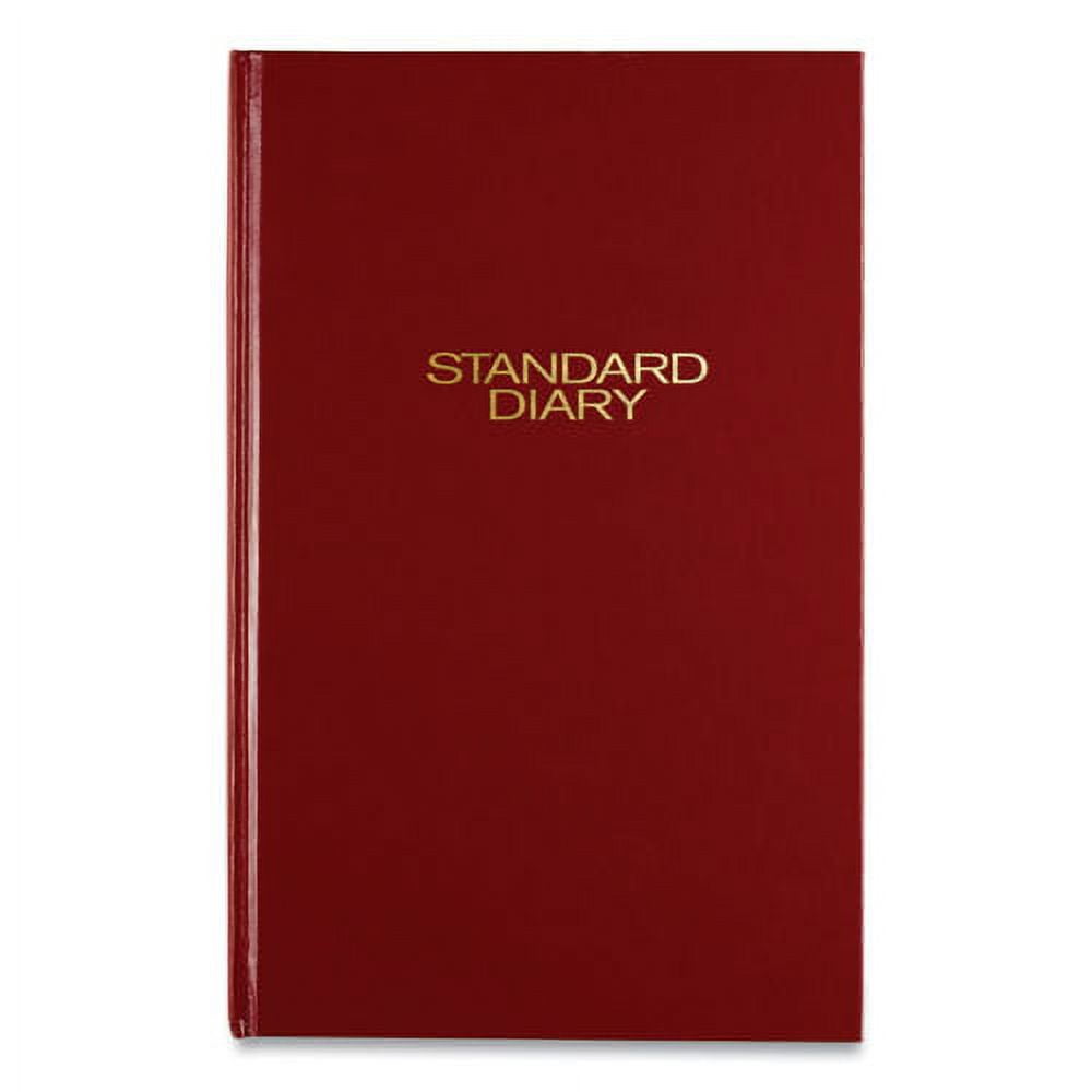 Standard Diary Daily Diary, 2024 Edition, Wide/Legal Rule, Red Cover ...