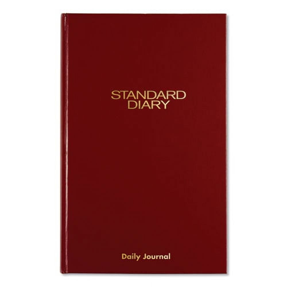 Standard Diary Daily Journal, 2026 Edition, Wide/Legal Rule, Red Cover ...