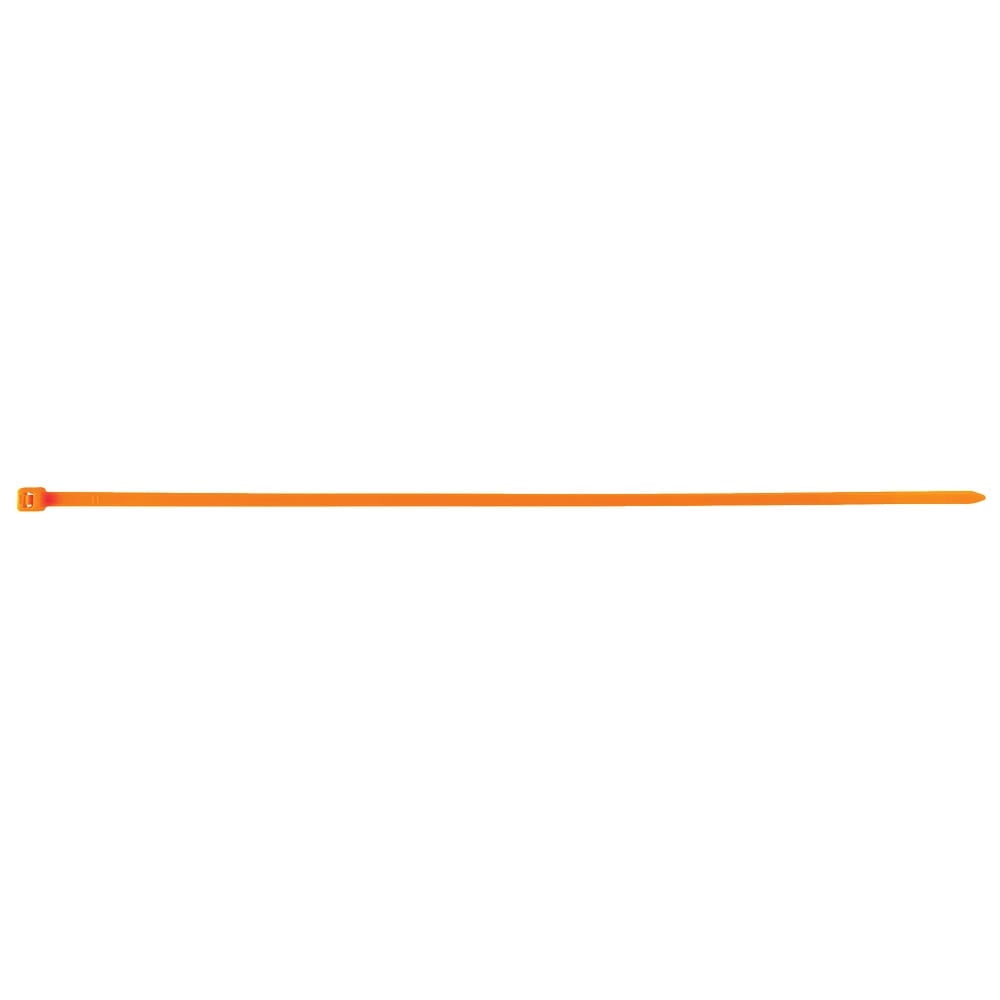 Standard-Duty Nylon Zip Ties 11 inch, Neon Orange, 100-pk. - 50 lbs ...