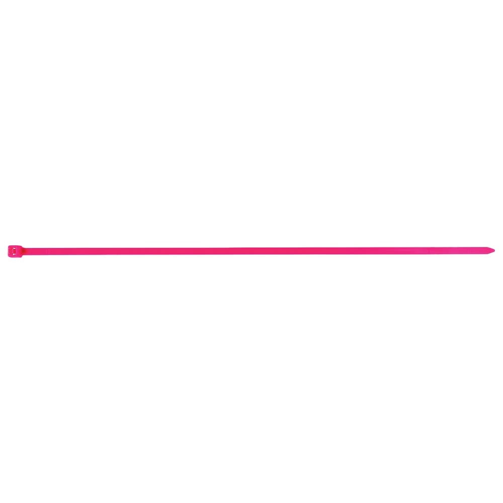 Standard-Duty Nylon Zip Ties 11 inch, Neon Pink, 100-pk. - 50 lbs ...