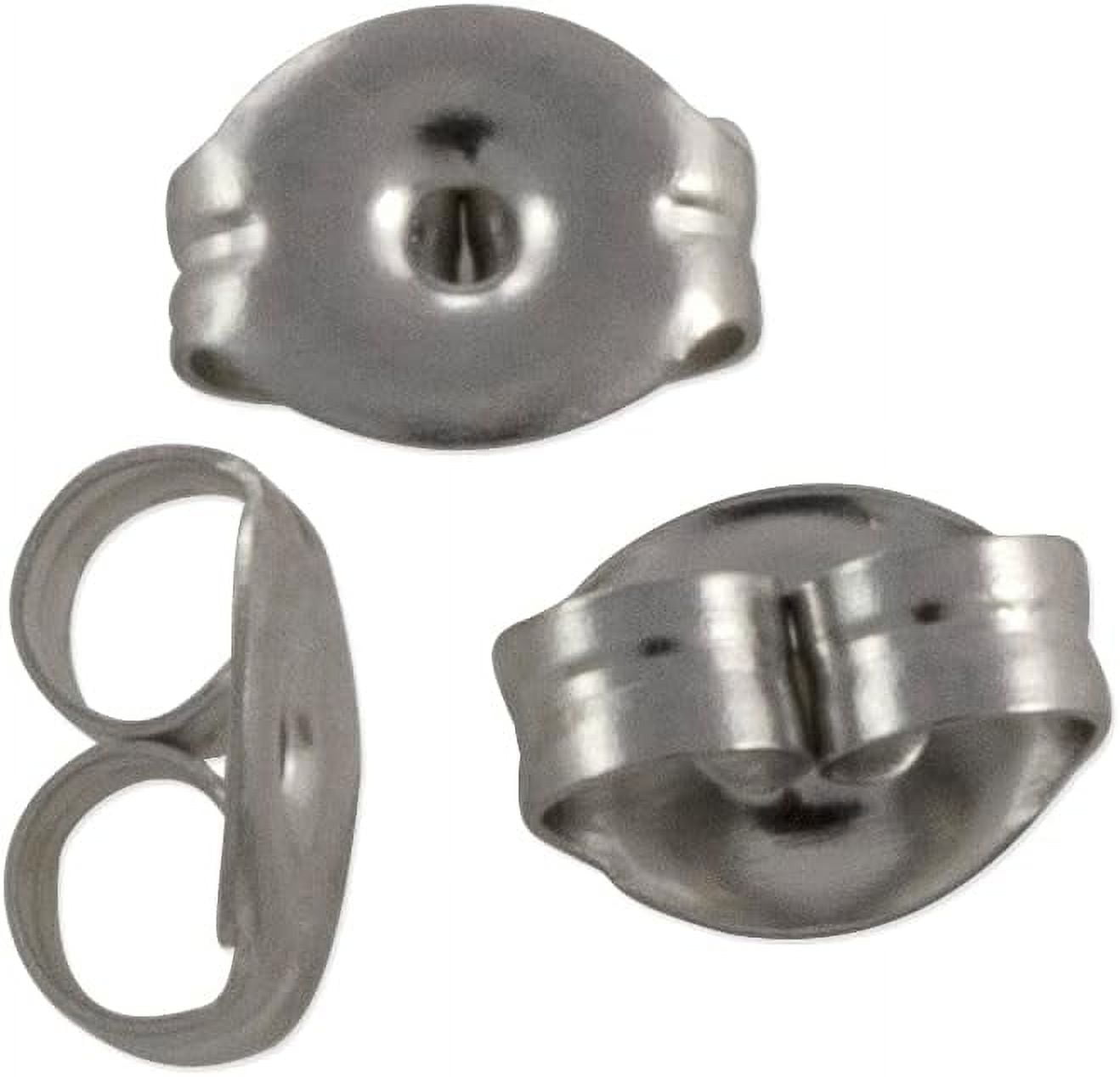 Standard Earring Backs Surgical Stainless Steel (Package of 10 ...