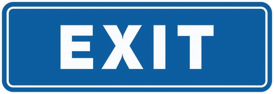 Standard Exit Wall or Door Sign | Durable Plastic and Easy Installation ...