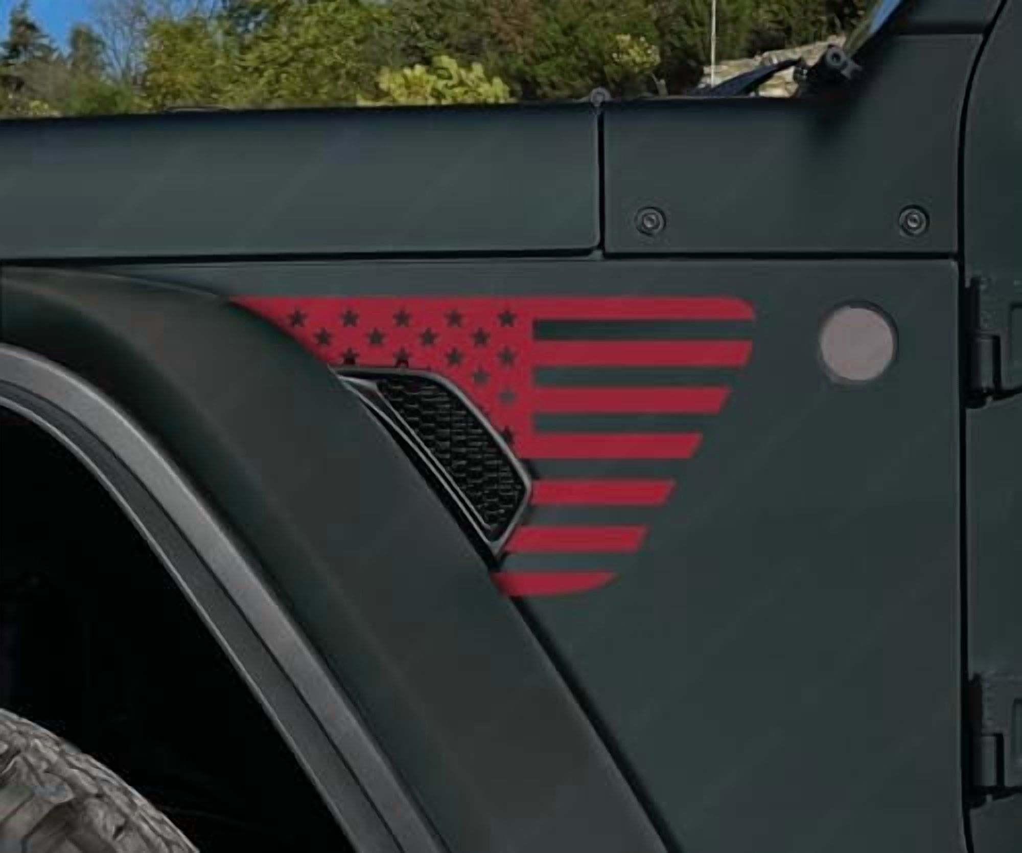 Standard Fender Vent Flags Decals Compatible with Jeep Wrangler ...