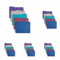 Standard File Folders, 100 Count, Assorted Jewel Tone Colors, 1/3-Cut ...
