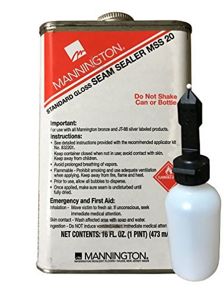 Standard Gloss Vinyl Flooring Seam Sealer Kit (1 Pint) with Applicator ...