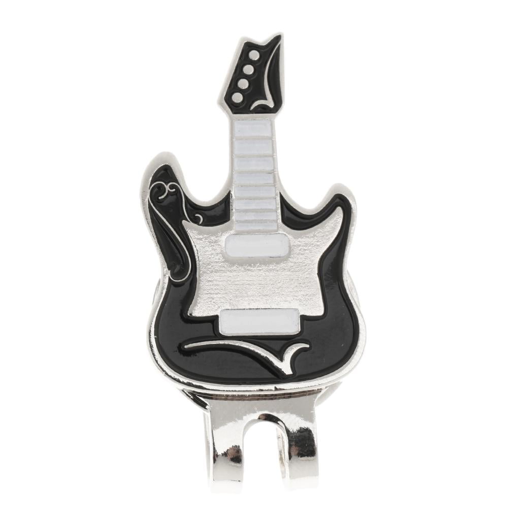 Standard Golf Hat Cap Clip with Electronic Guitar Shaped Ball Marker ...
