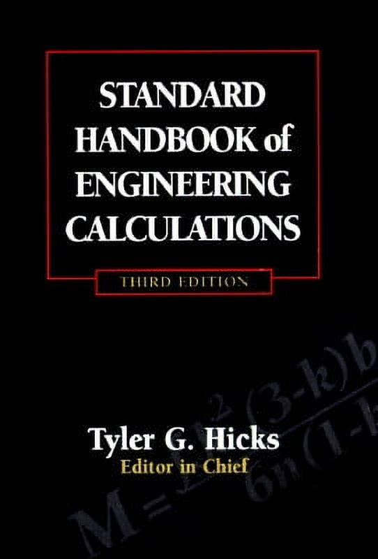 Standard Handbook of Engineering Calculations - Walmart.com