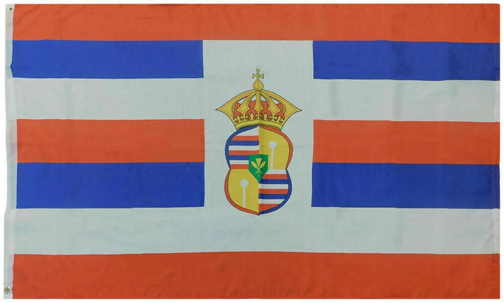 Standard Hawaiian King Kalakaua Kanaka 100D Woven Poly Nylon Flag 2x3 ...