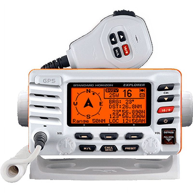 Standard Horizon GX1700W VHF, Explorer GPS, Opt. Remote, White ...