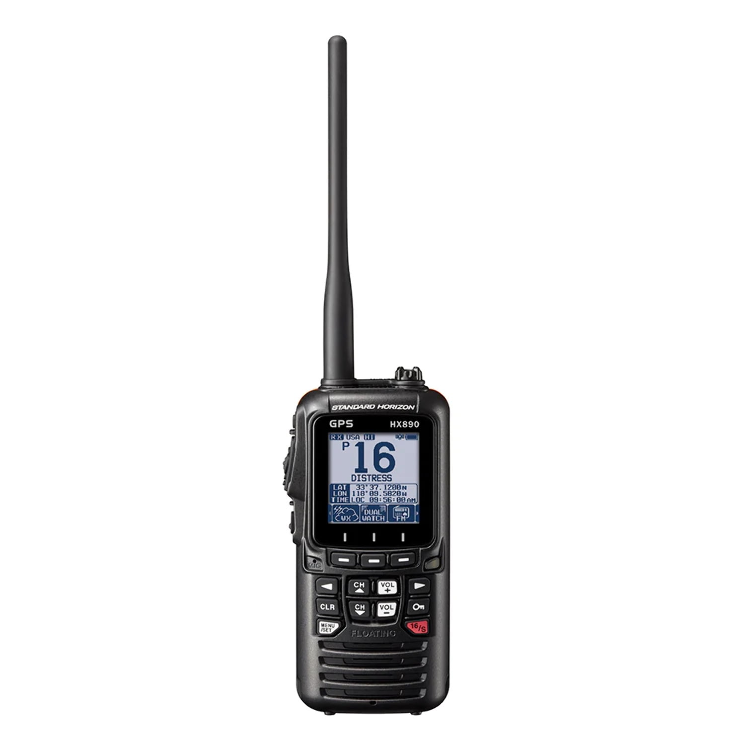 Standard Horizon HX890 Floating 6 Watt Class H DSC Handheld VHF/GPS ...