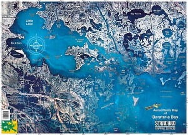 Standard Laminated Map Barataria Bay M008 - Walmart.com