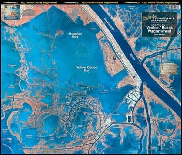 Standard Map M003 Laminated Venice Buras Sandy Point Fishing Map ...
