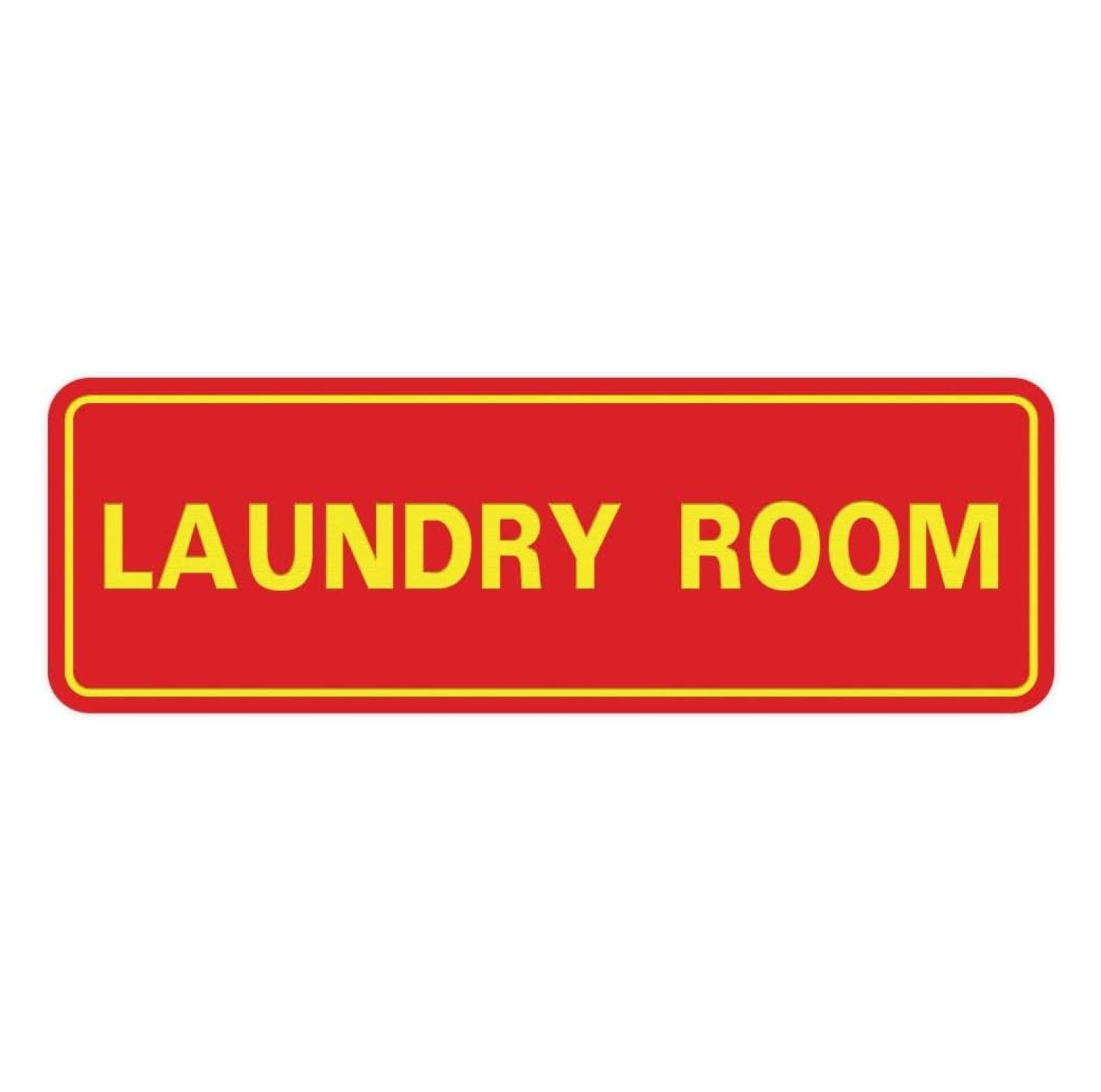 Standard Laundry Room Wall or Door Sign - Durable Signage | Ideal for ...