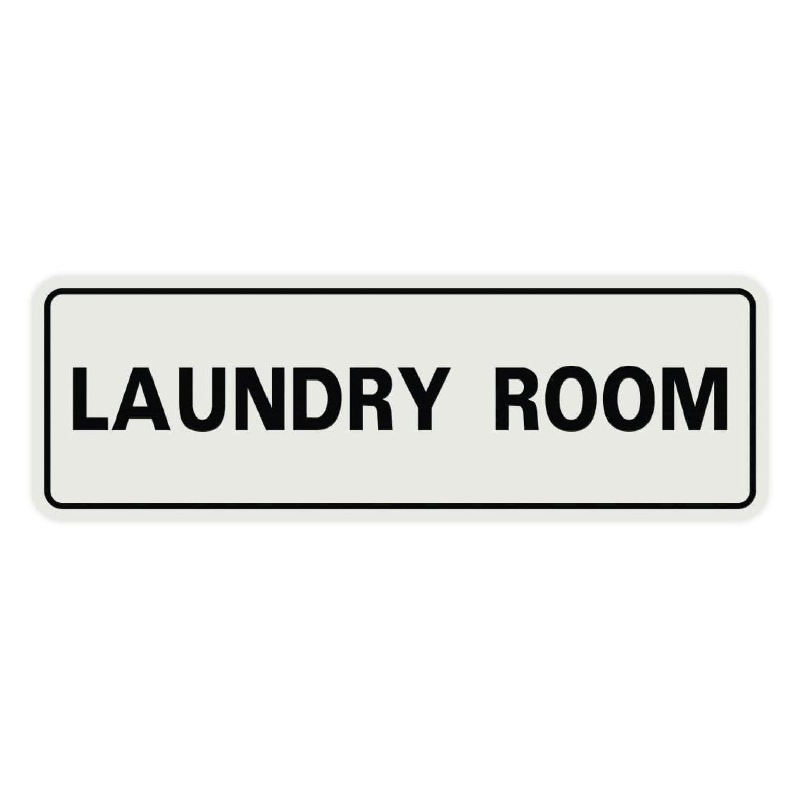 Standard Laundry Room Wall or Door Sign - Durable Signage | Ideal for ...