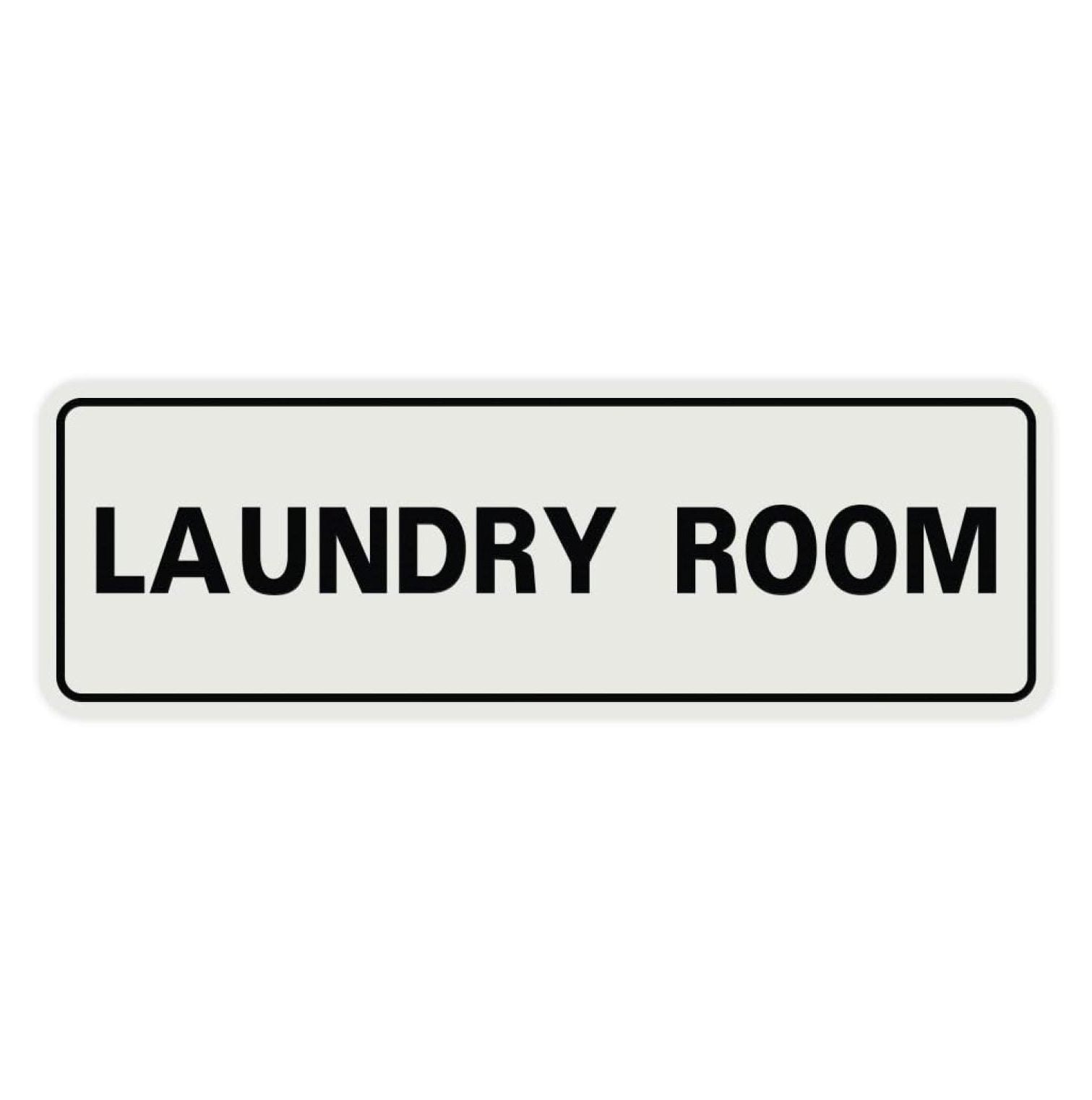 Standard Laundry Room Wall or Door Sign - Durable Signage | Ideal for ...