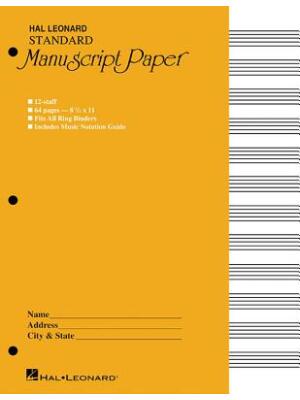 Standard Manuscript Paper (Yellow Cover) - Walmart.com