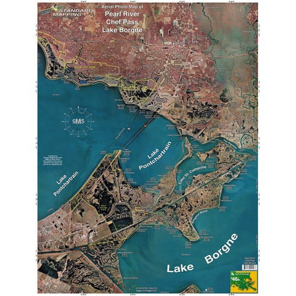 Standard Map SM046 Standard Laminated Map, North Shore Chef Pass Pearl ...