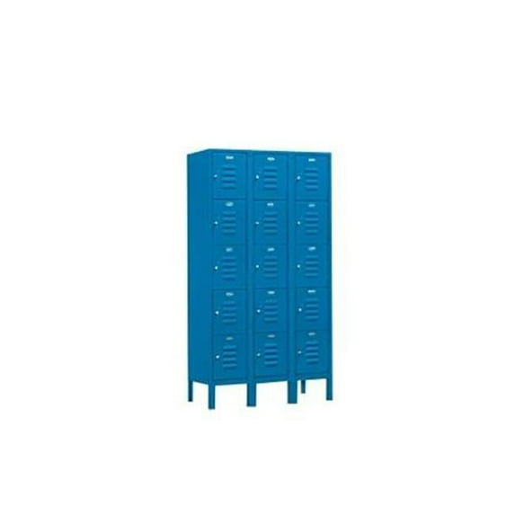 Standard Metal Locker - Blue - 12in.W x 78in.H x 15in.D - Walmart.com