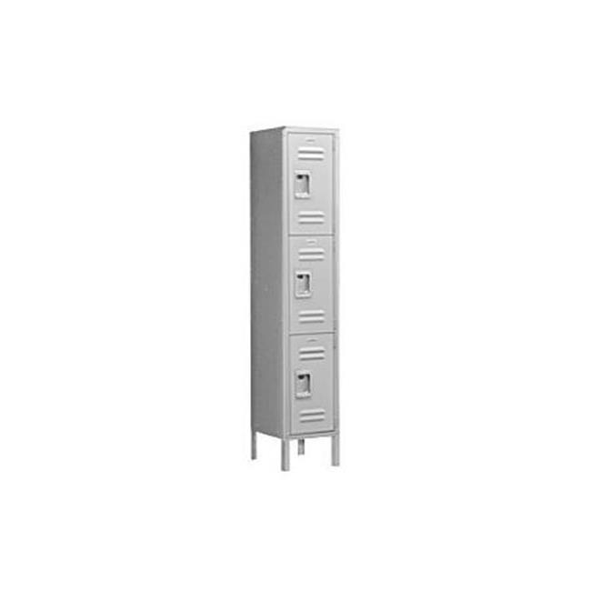 Standard Metal Locker - Gray - 12in.W x 66in.H x 18in.D - Walmart.com