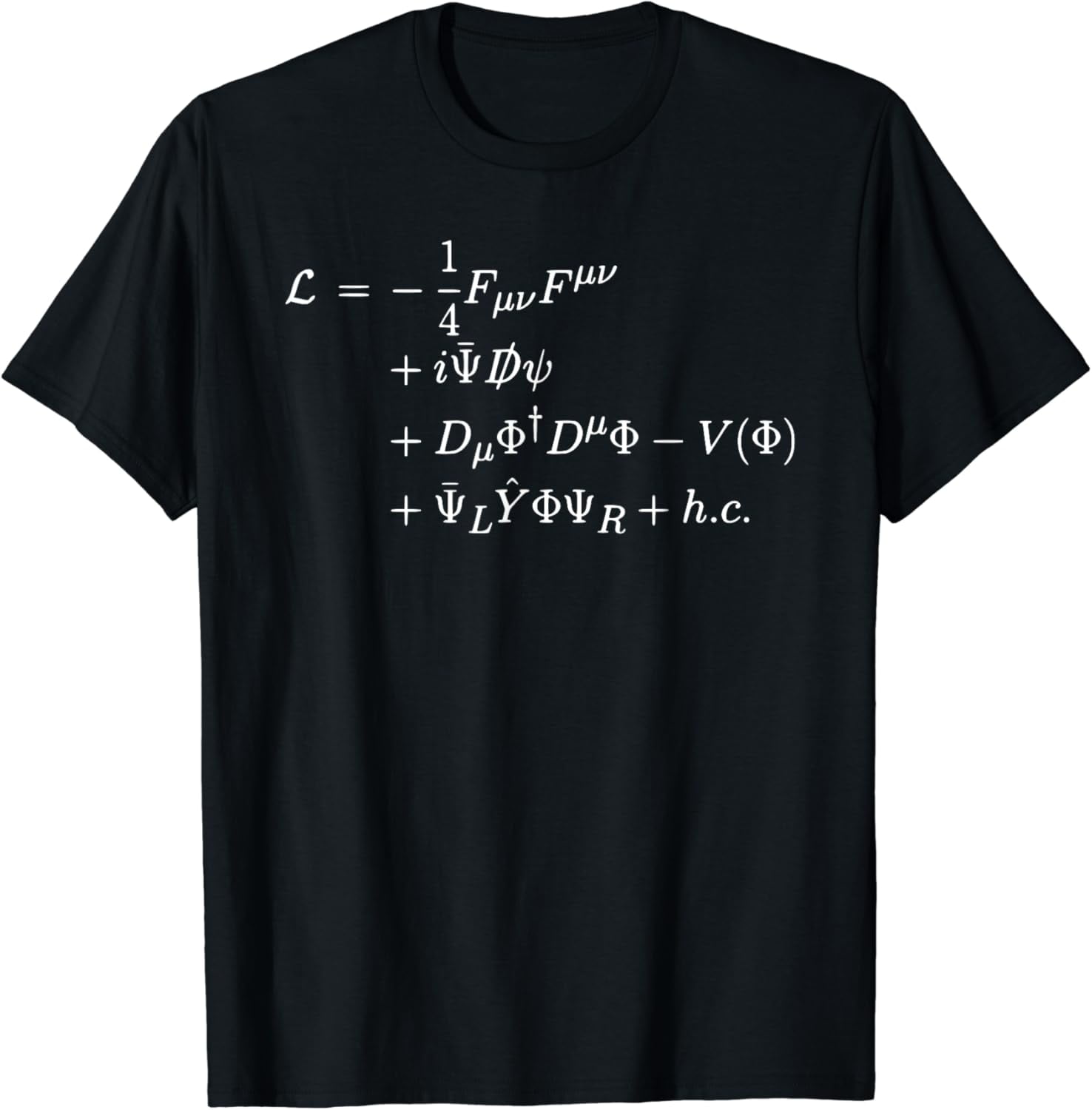 Standard Model Lagrangian Of Particle Physics T-Shirt - Walmart.com