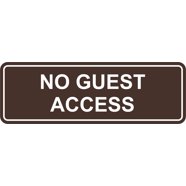 Classic Framed No Guest Access Sign (Red/Yellow) - Small - Walmart.com