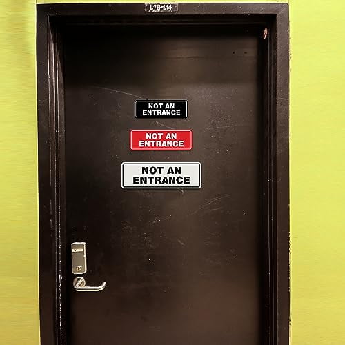 Standard Not An Entrance Wall or Door Sign - Durable Material ...
