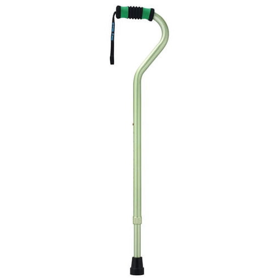 Walmart Standard Offset Walking Cane, Stylish Green, Adjustable Height ...