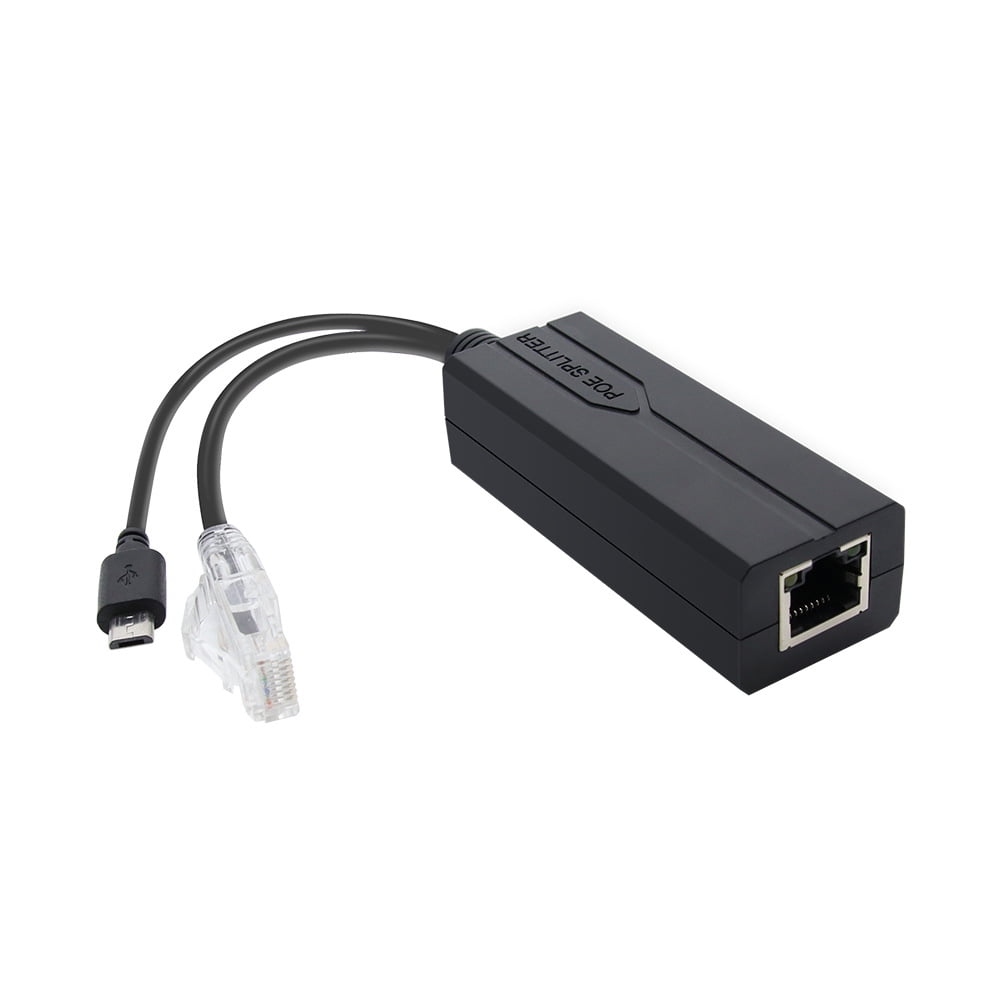 Standard POE Splitter 48V to 5V 12V 1.2A 2A Micro USB tpye-C 100M/1000M ...