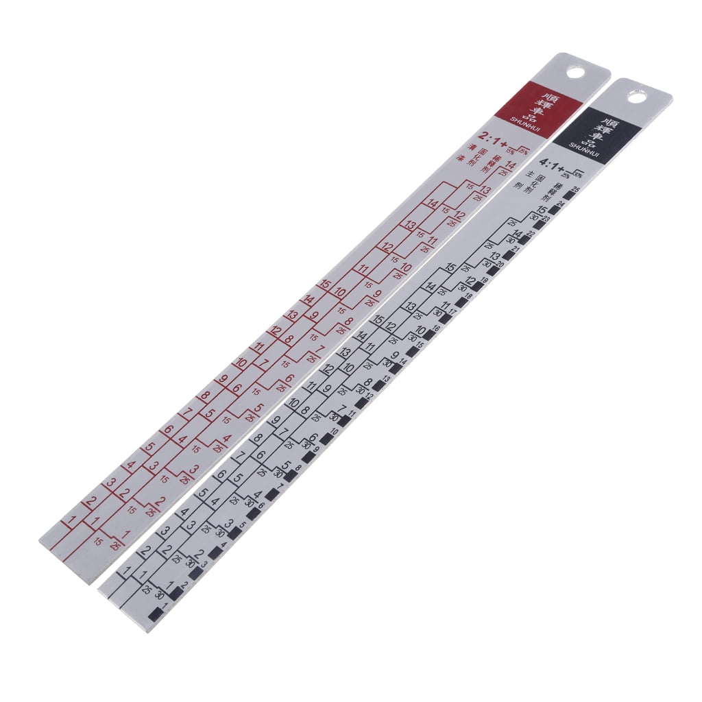 Standard Paint Ruler Paint Ratio Ruler Paint Mixing Ruler Dipstick ...