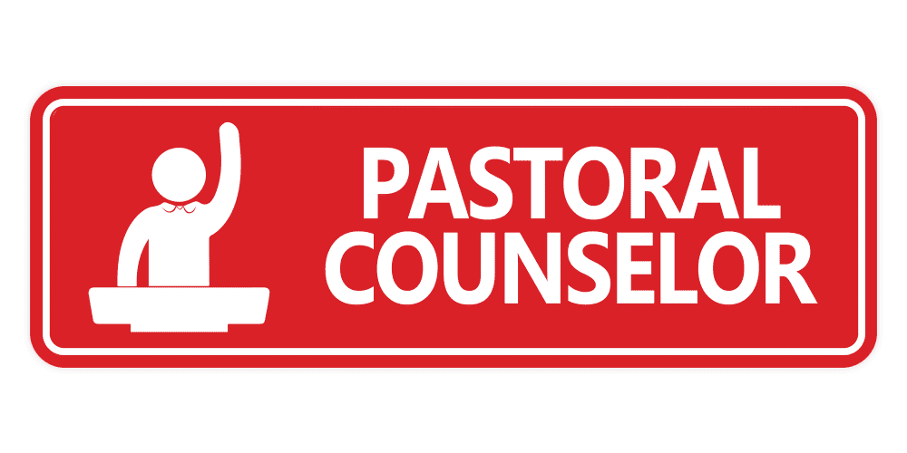 Standard Pastoral Counselor Sign (Red) - Large - Walmart.com