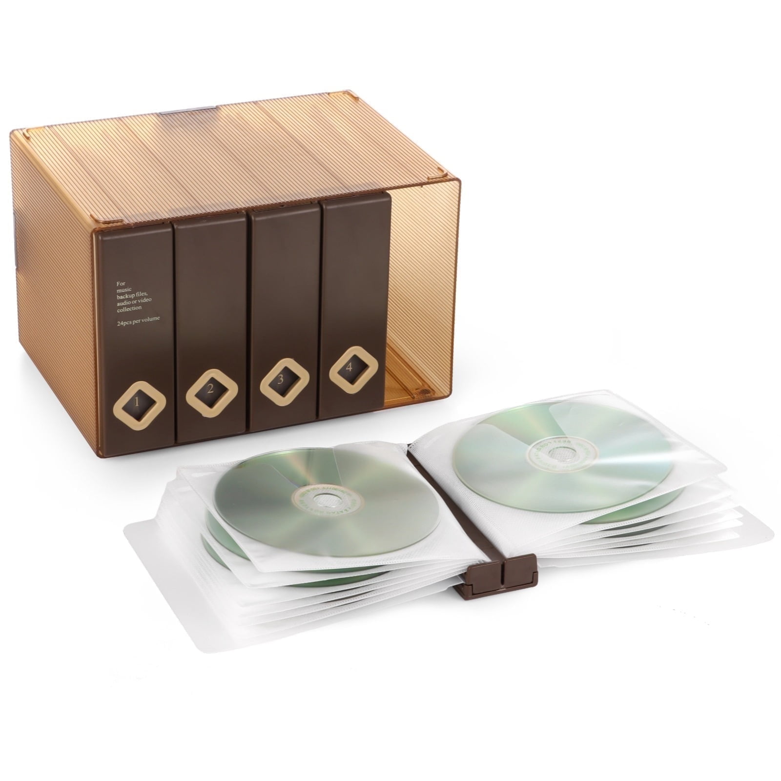 Standard Plastic CD Case, Single Jewel Case for 120 Disks, Dustproof ...