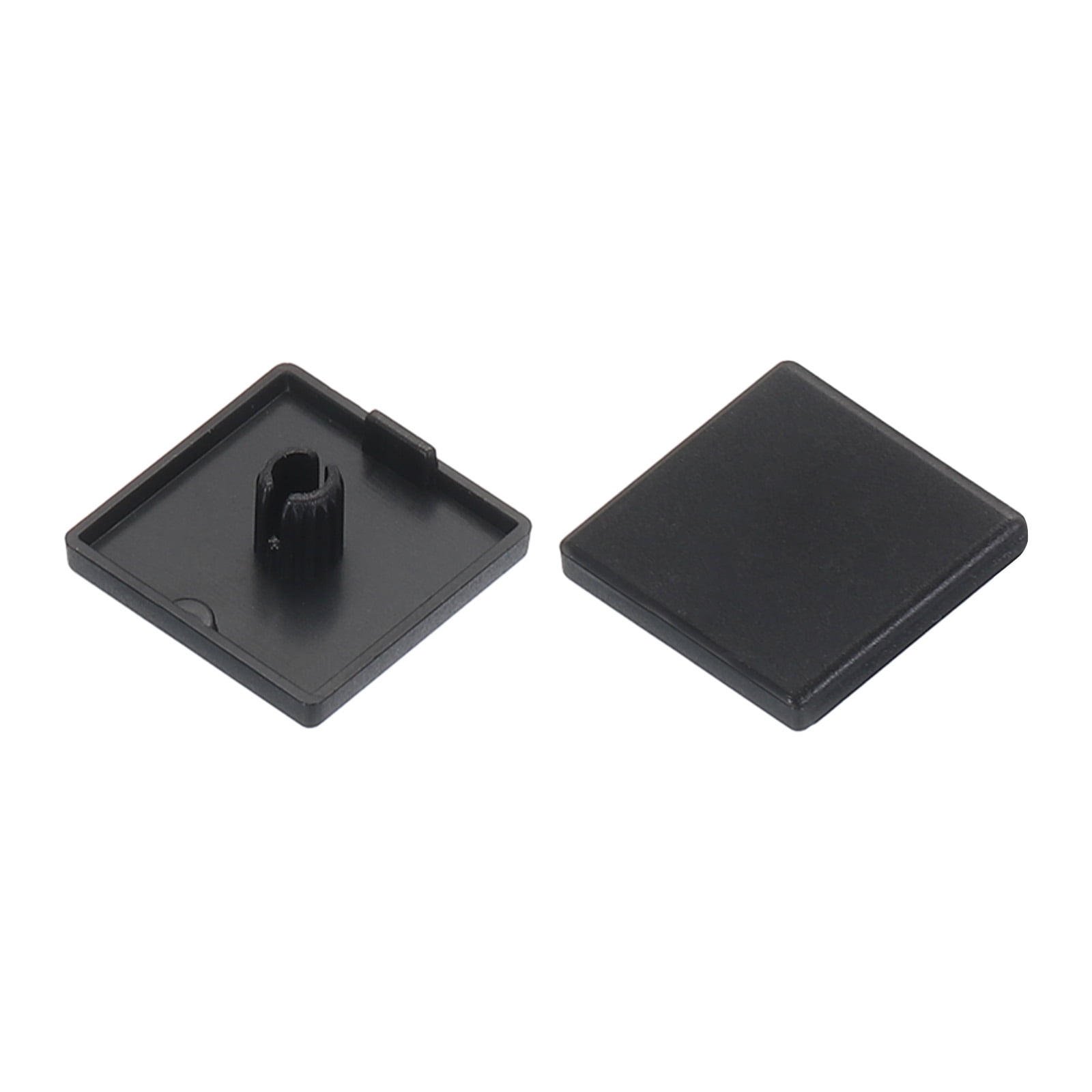 Standard Plastic Square Aluminum Extrusion End Cap Black 20x20mm ...
