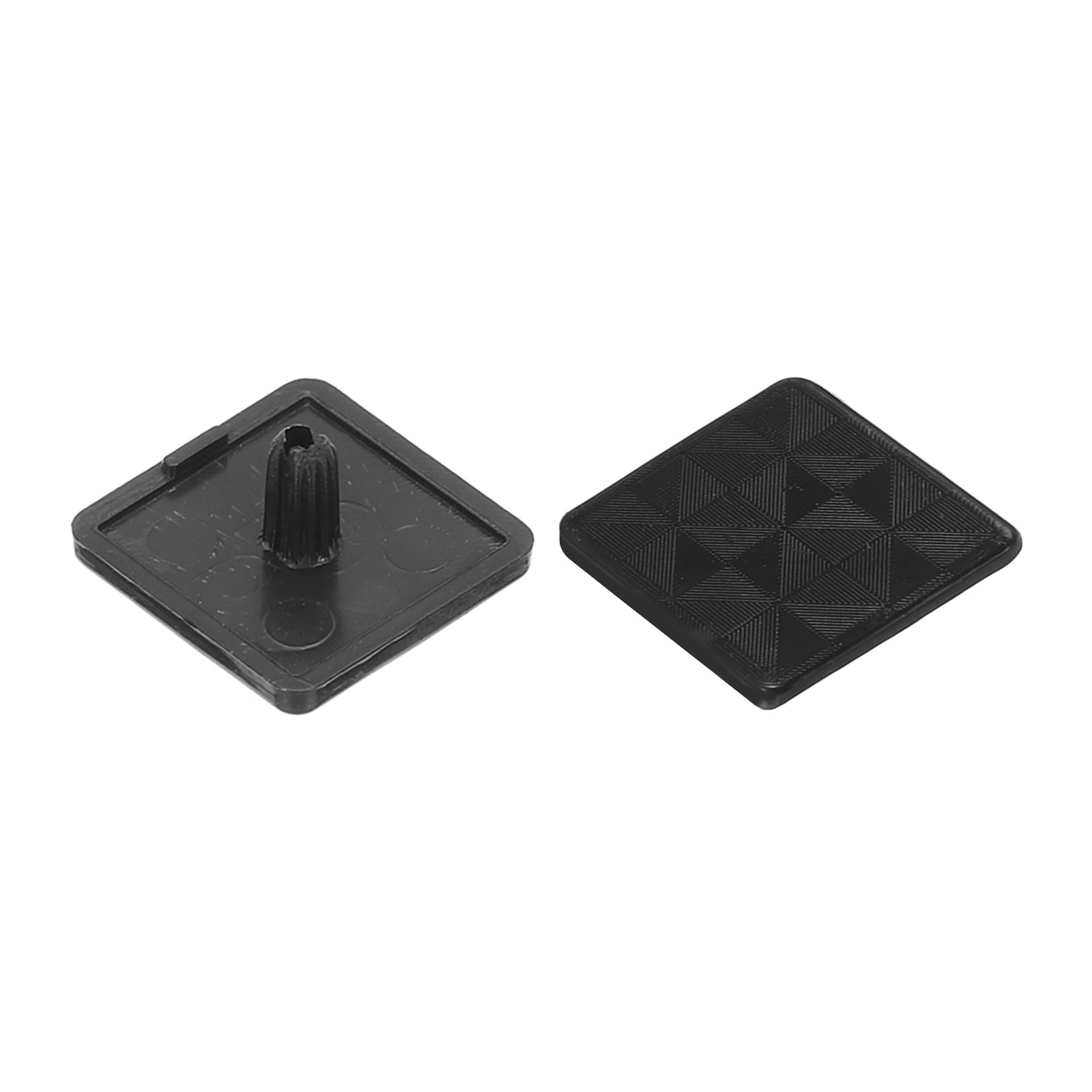 Standard Plastic Square Aluminum Extrusion End Cap Black 25x25mm ...