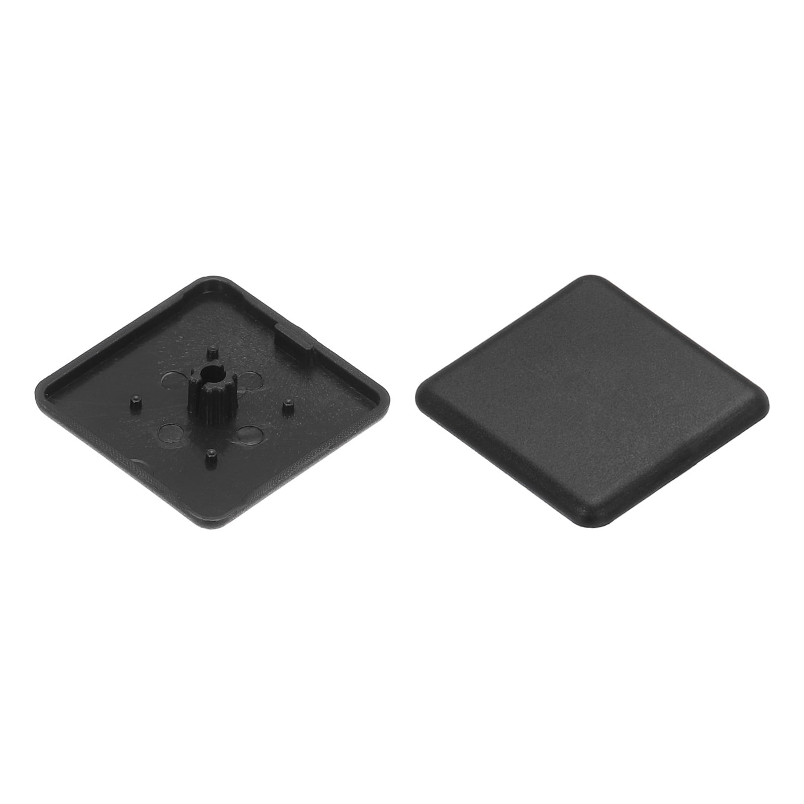 Standard Plastic Square Aluminum Extrusion End Cap Black 40x40mm ...