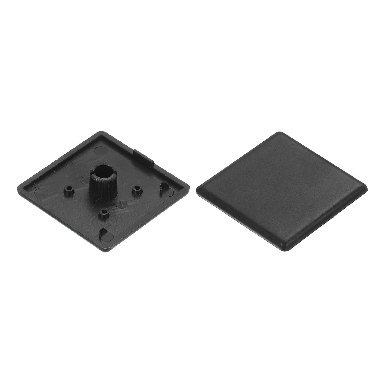 Standard Plastic Square Aluminum Extrusion End Cap Black 45x45mm ...