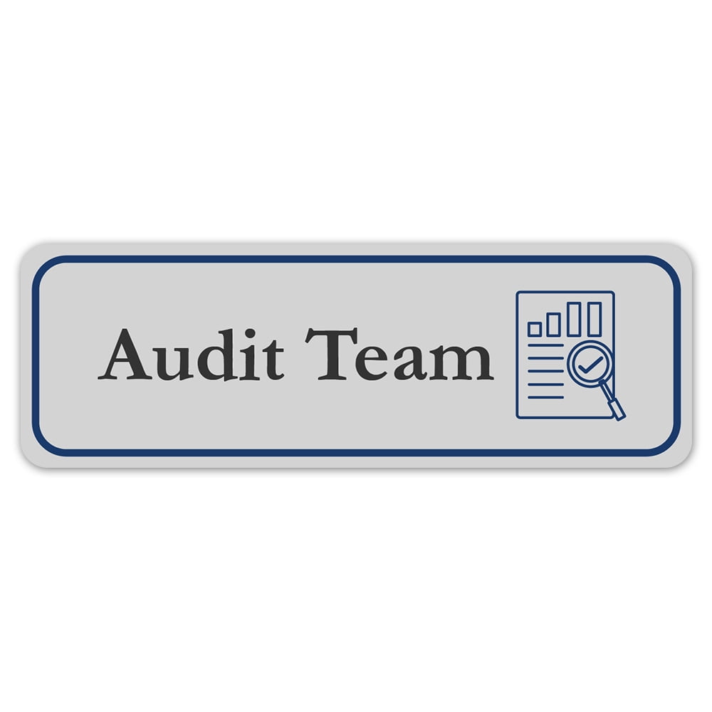 Standard Plus Audit Team Wall or Door Sign | Office Room Directions ...