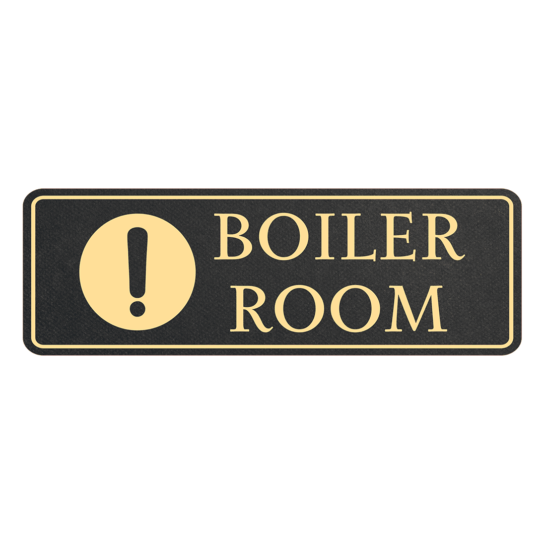 Standard Plus Boiler Room Wall or Door Sign | Workplace Safety Signage ...