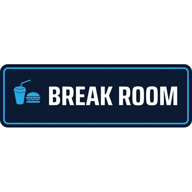 Standard Plus Break Room Door or Wall Sign | Business and Workplace ...