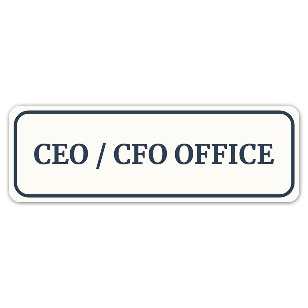 Standard Plus CEO / CFO Office Wall or Door Sign | Office Room ...