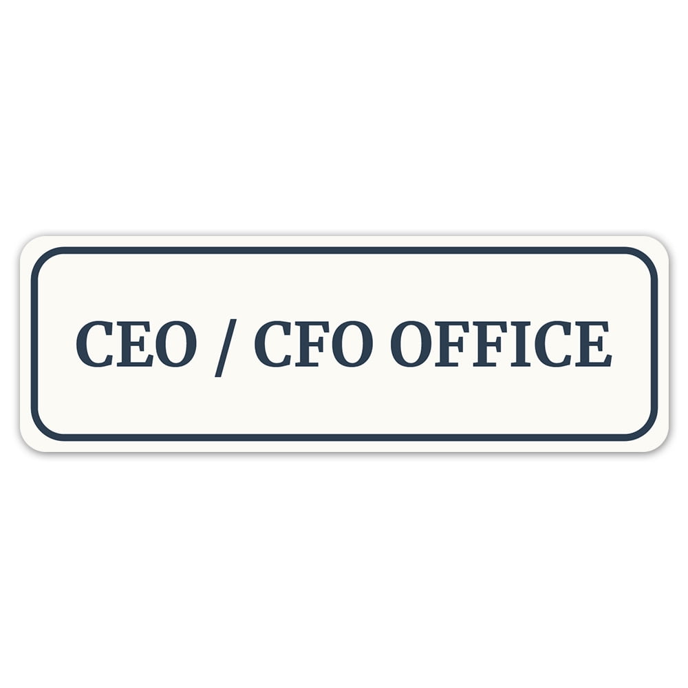 Standard Plus CEO / CFO Office Wall or Door Sign | Office Room ...