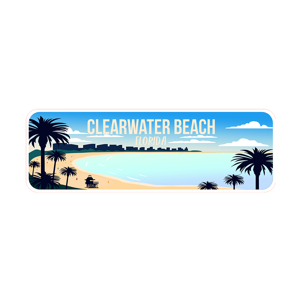 Standard Plus Clearwater Beach, Florida Wall or Door Sign | Famous US ...