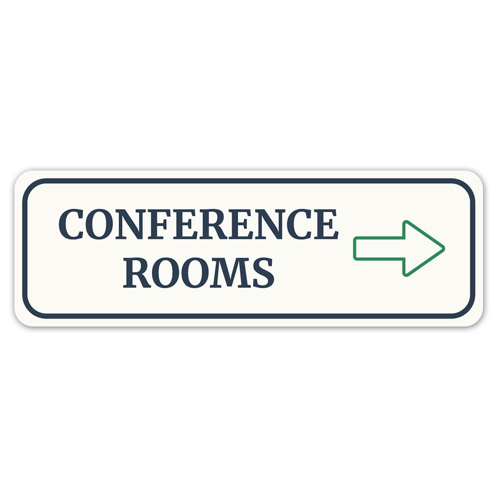Standard Plus Conference Rooms (Right Arrow) Wall or Door Sign | Office ...