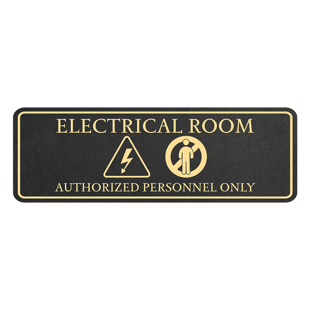 Standard Plus Electrical Room Authorized Personnel Only Wall or Door ...