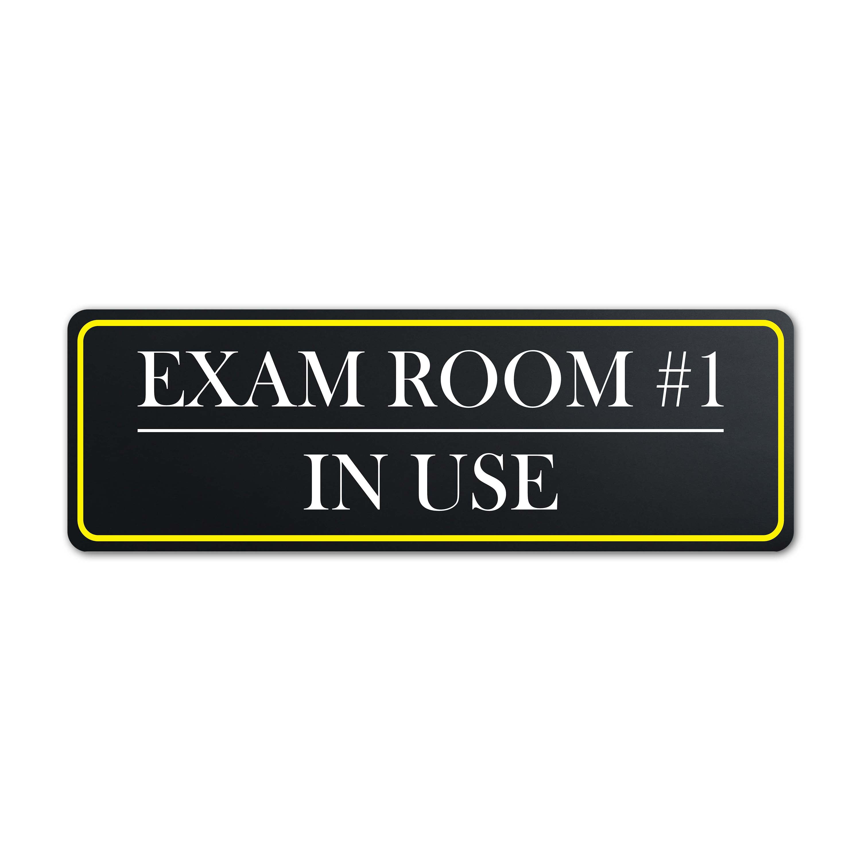 Standard Plus Exam Room #1 In Use Wall or Door Sign | Exam Room Notices ...