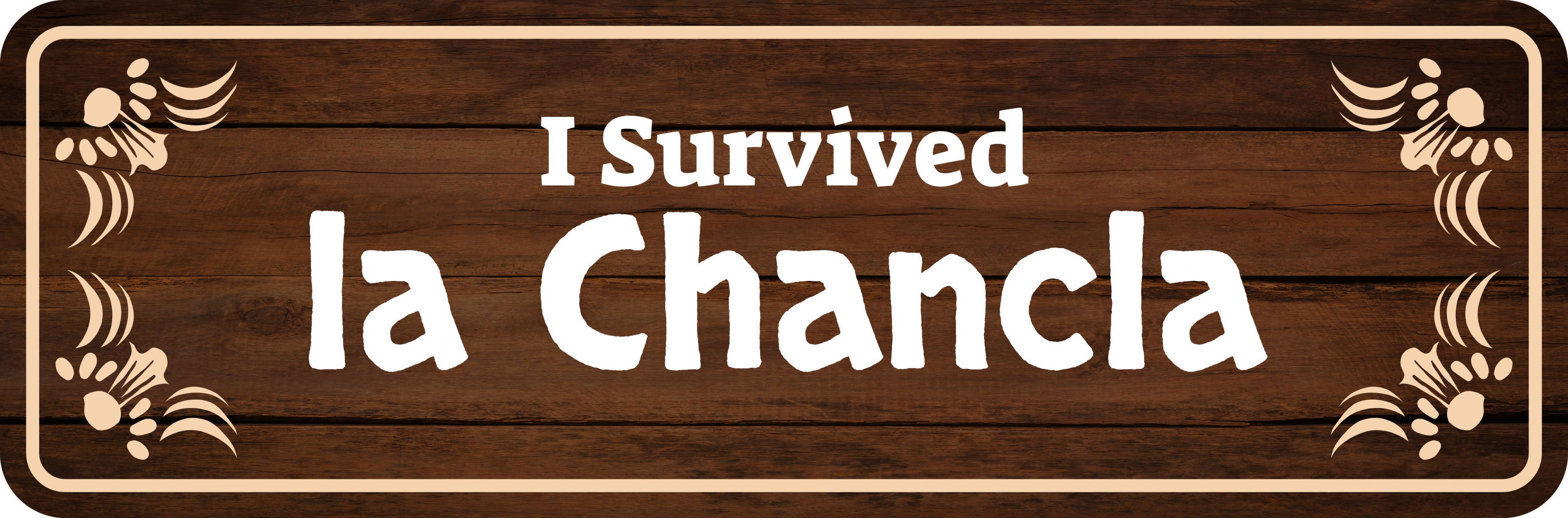 Standard Plus I Survived la Chancla Door or Wall Sign | Funny Spanish ...