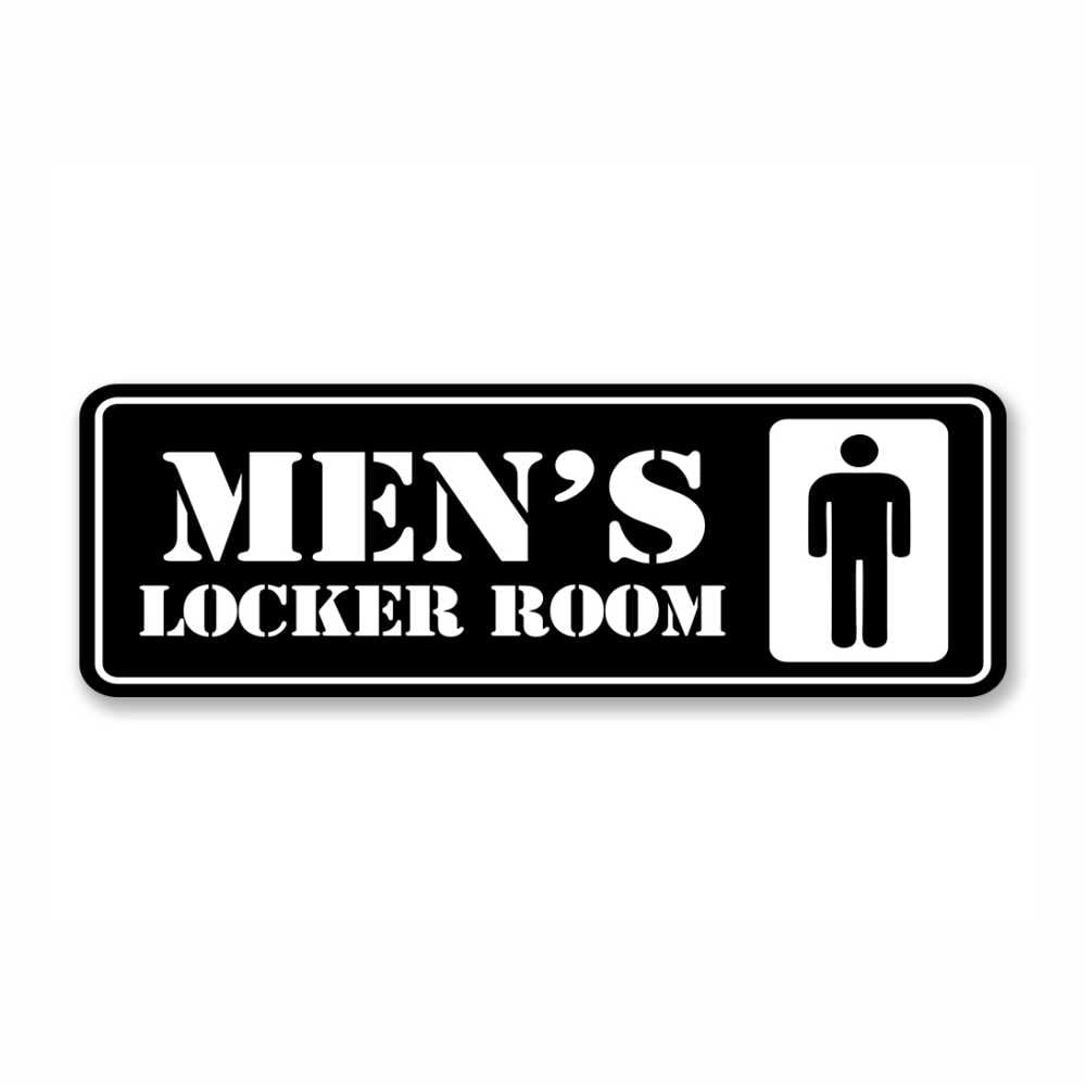 Standard Plus Men's Locker Room Wall or Door Sign | Office Public ...
