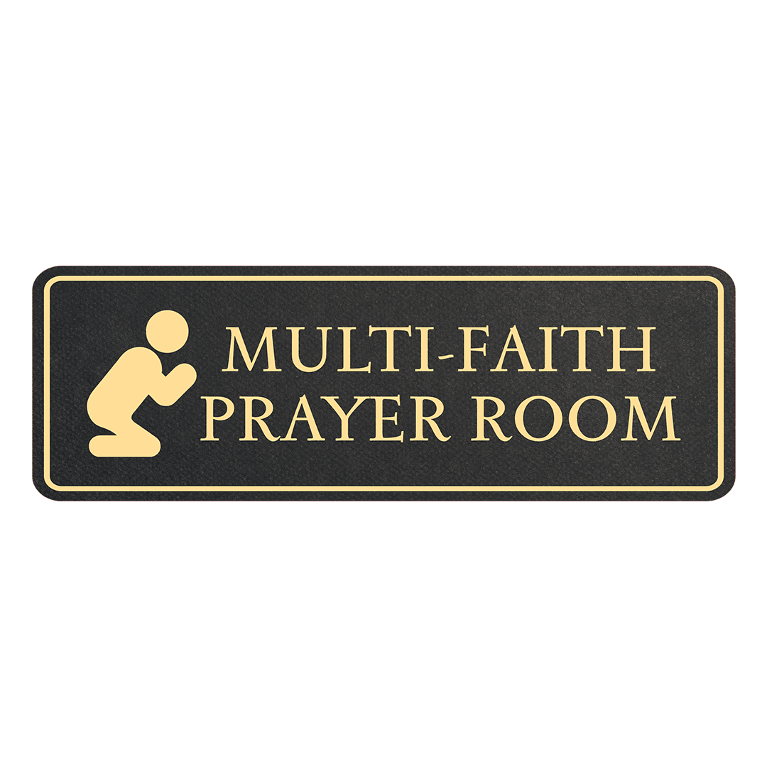 Standard Plus Multi-Faith Prayer Room Wall or Door Sign | Religious ...