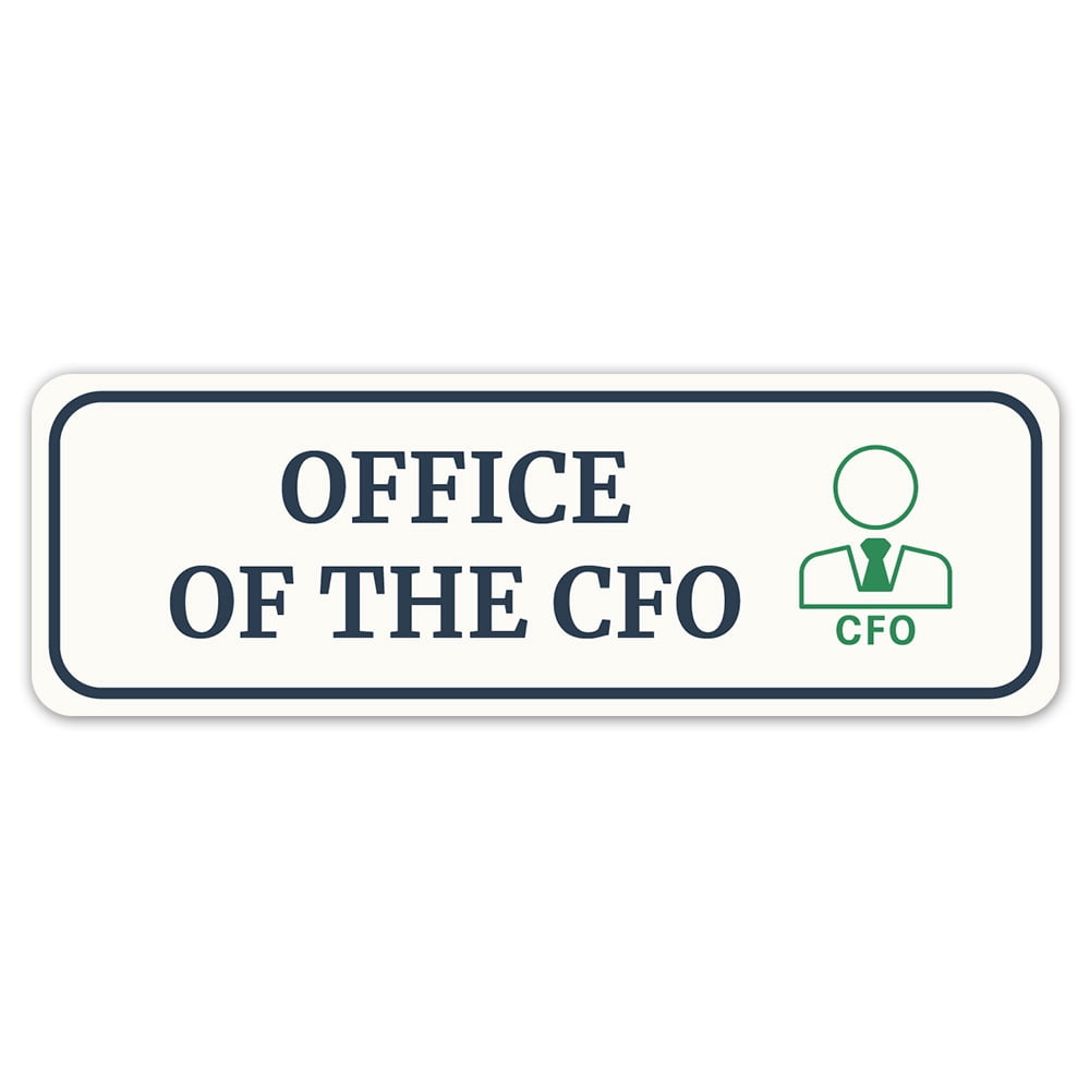 Standard Plus Office of the CFO Wall or Door Sign | Office Room ...
