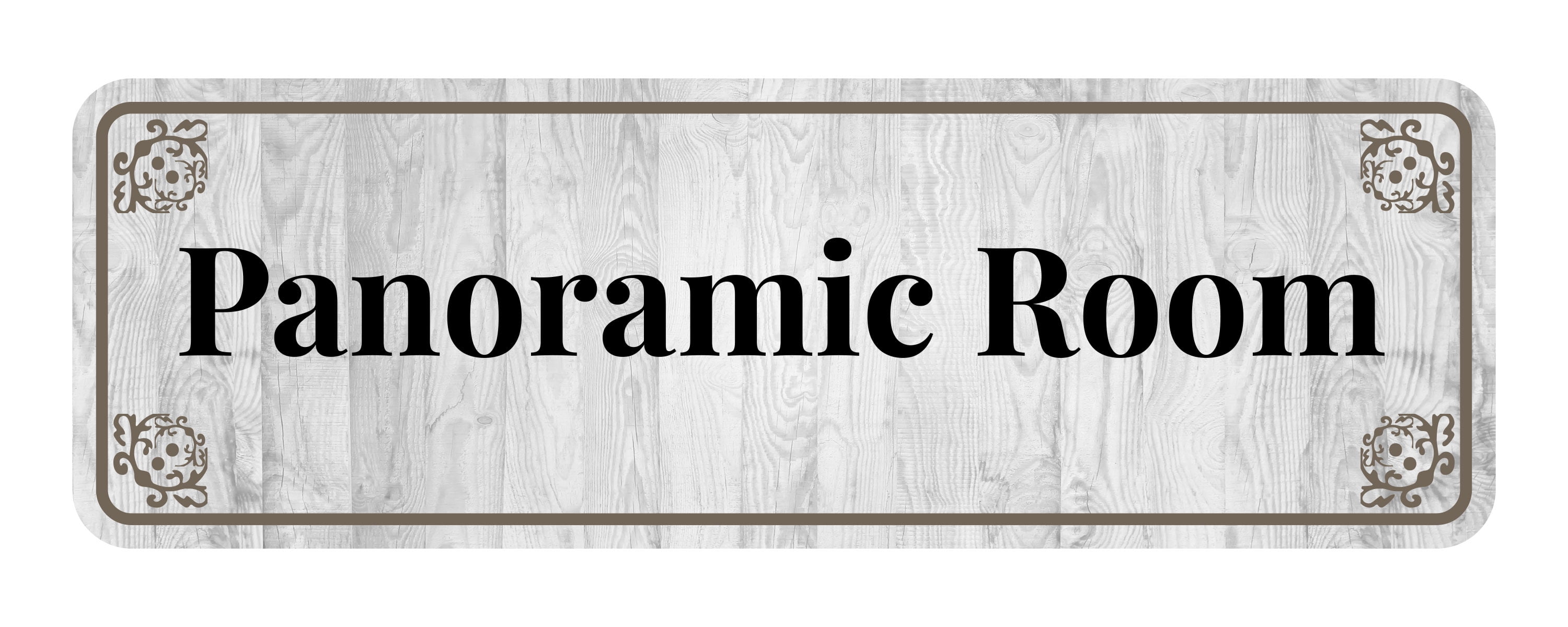 Standard Plus Panoramic Room Door or Wall Sign | Office & Home Signage ...